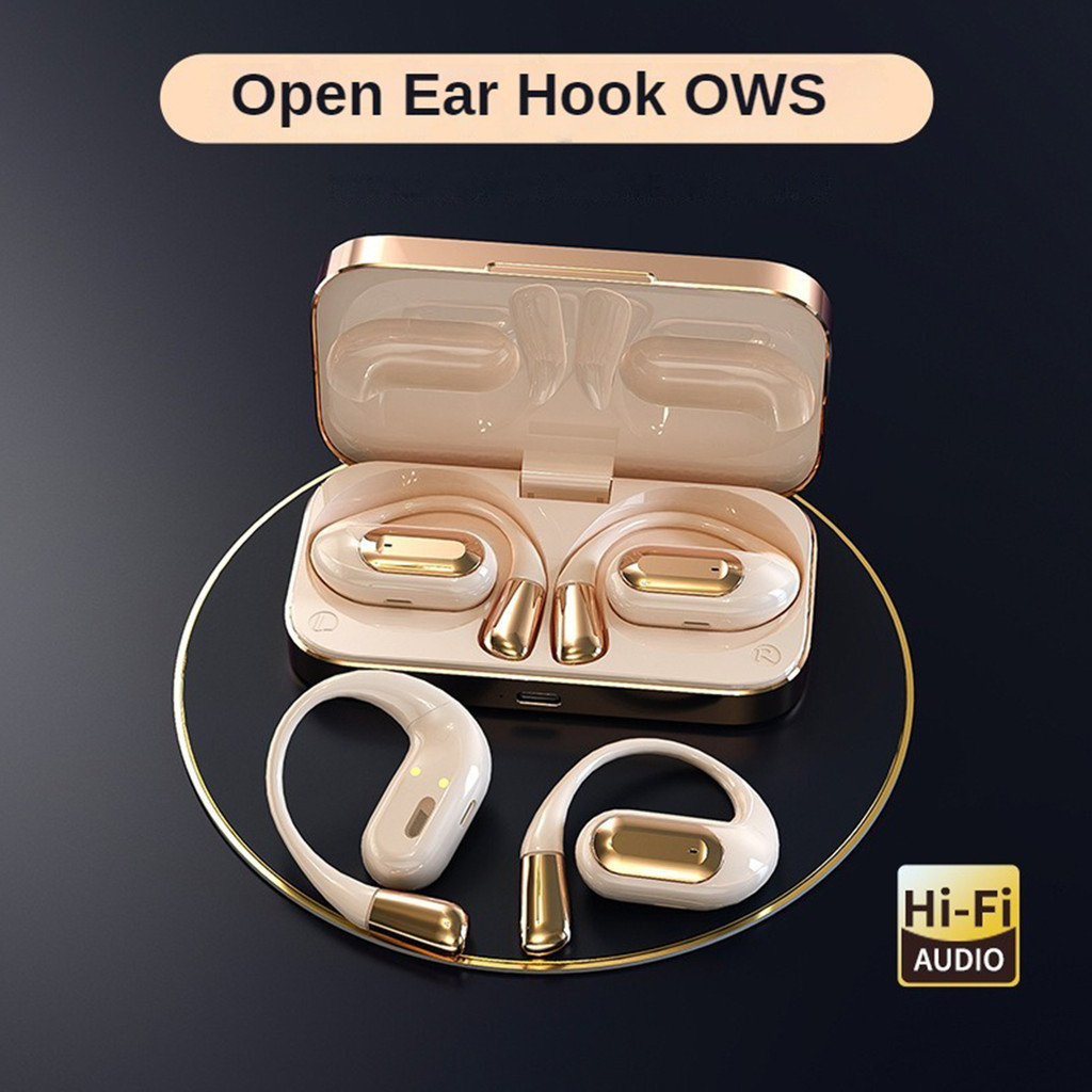 OWS Open Ear Hook Mini TWS True Wireless Bluetooth 5.4 Earphone Earbuds ...