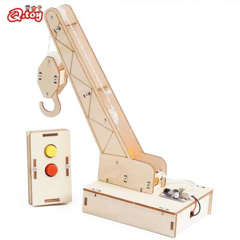Remote-Controlled DIY Crane Science Physical Model Assembly Technology ...