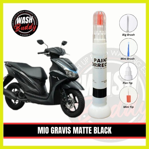 Mio Gravis Matte Black Color Touch Up (Paint Correct) | Shopee Philippines