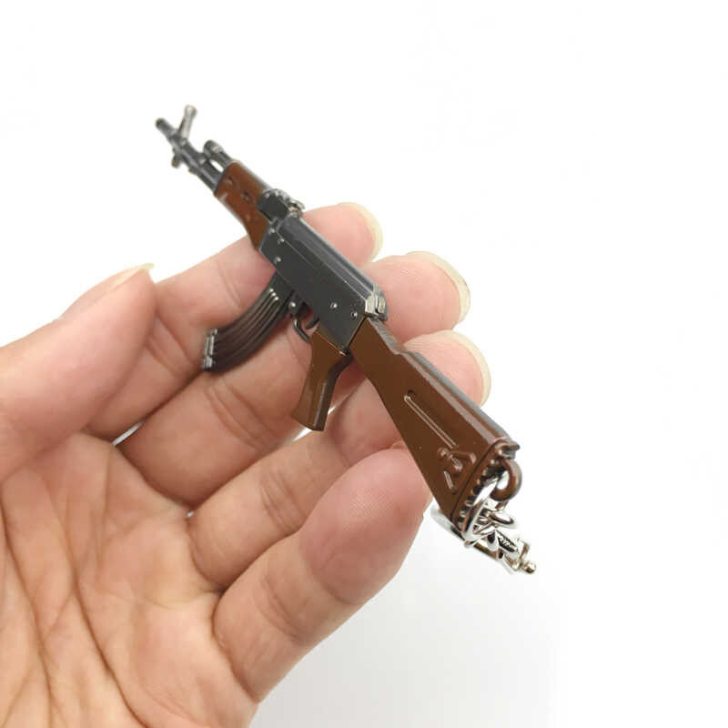 PUBG 12cm PUBG AKM AK-47 gun keychain pendant pendant ornament | Shopee ...