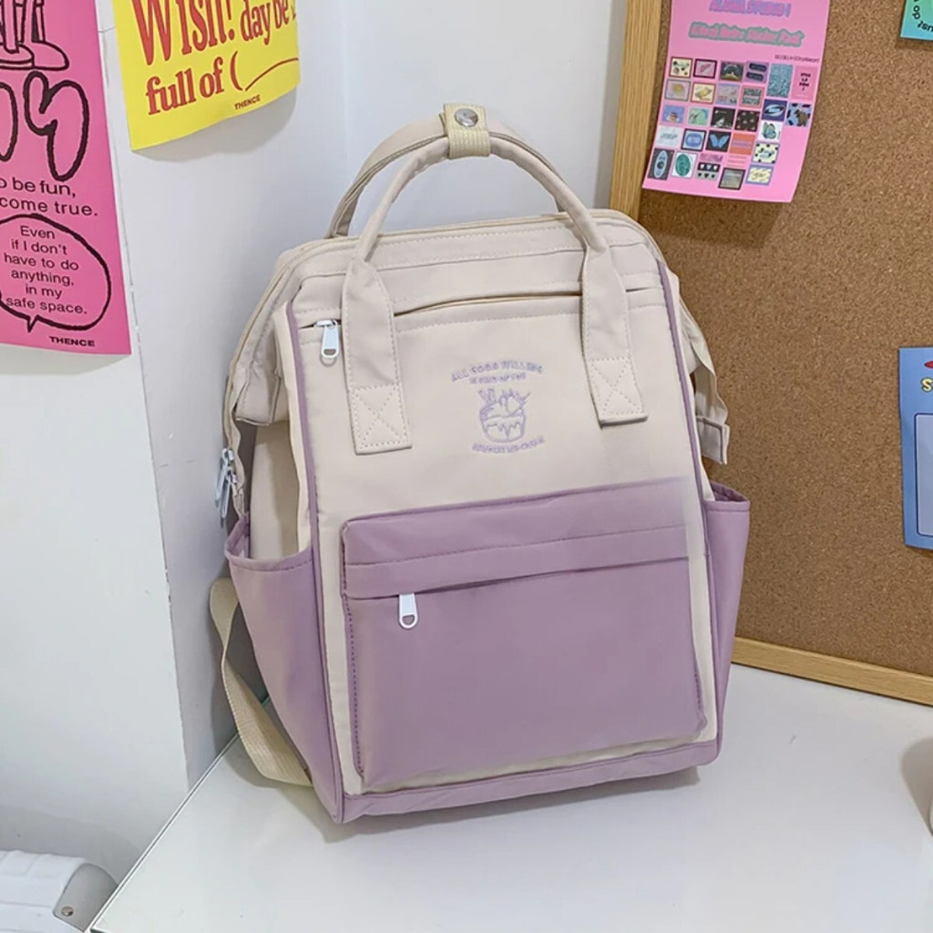 New Fashion Light weight Girls Academy School Bags Leisure Nylon ...