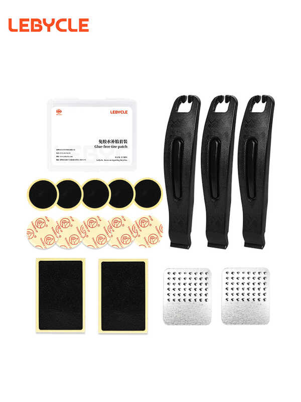 Lebaike Mountain Road Bicycle Glue free Repair Tool Set, Tire Pry Rod ...