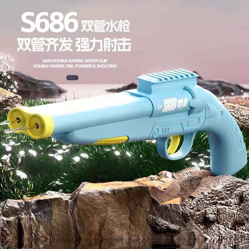 Double tube manual pindutin ang tubig baril may mataas presyon, malakas ...