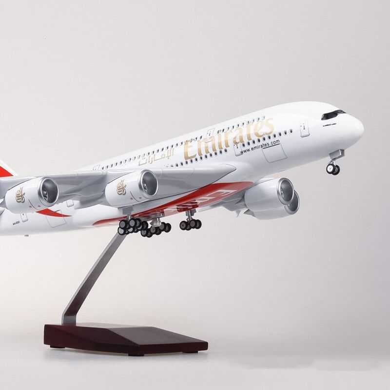 々 45CM 1/160 Scale Diecast Model A380/B777 Emirates Airways Boeing 777 ...