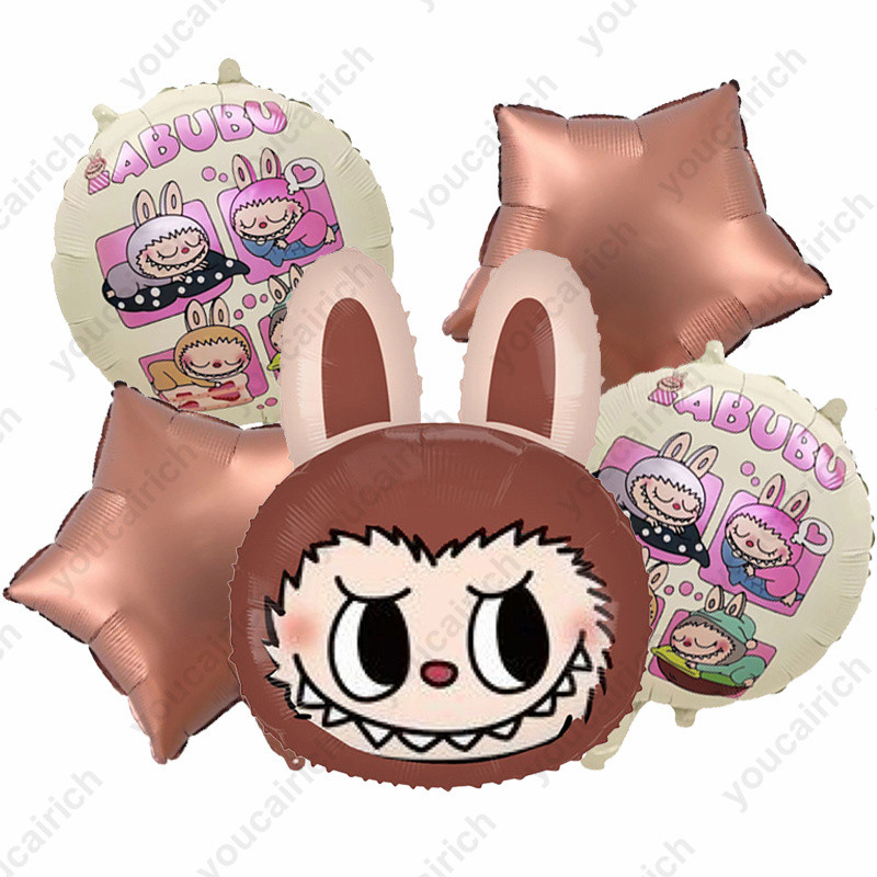 New Stock LABUBU Shaped Aluminum Film Balloons POP Mart Balloons ...