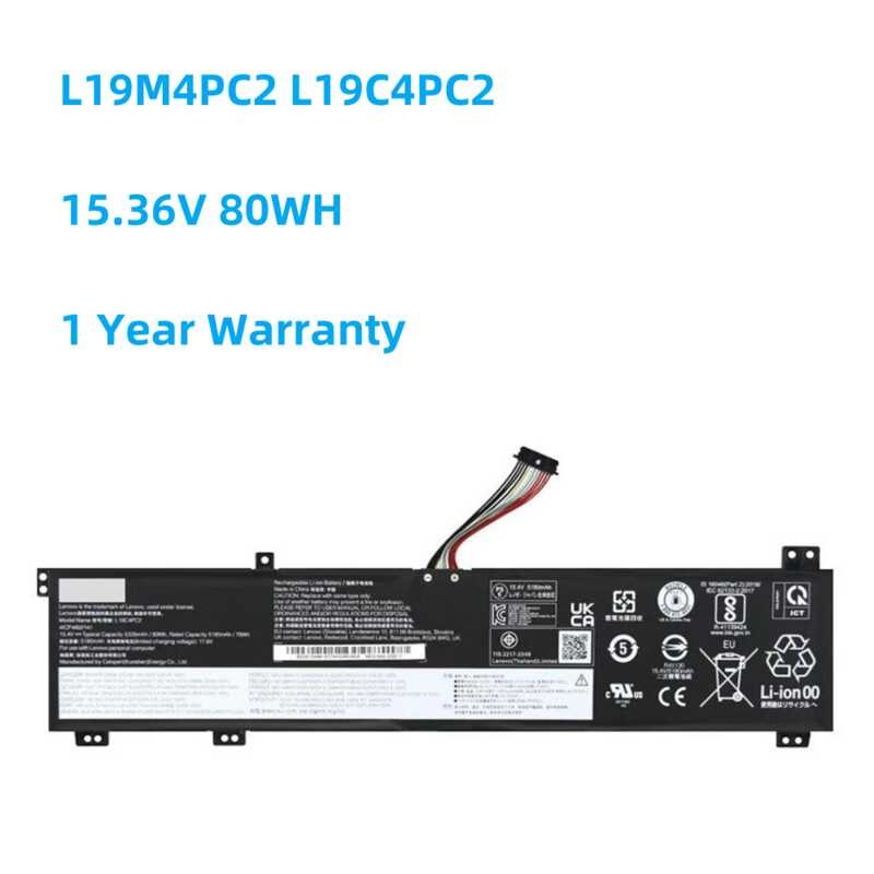 L19c4pc1 B 80Wh Laptop Battery For Lenovo Legion Y7000p R7000p 5P ...