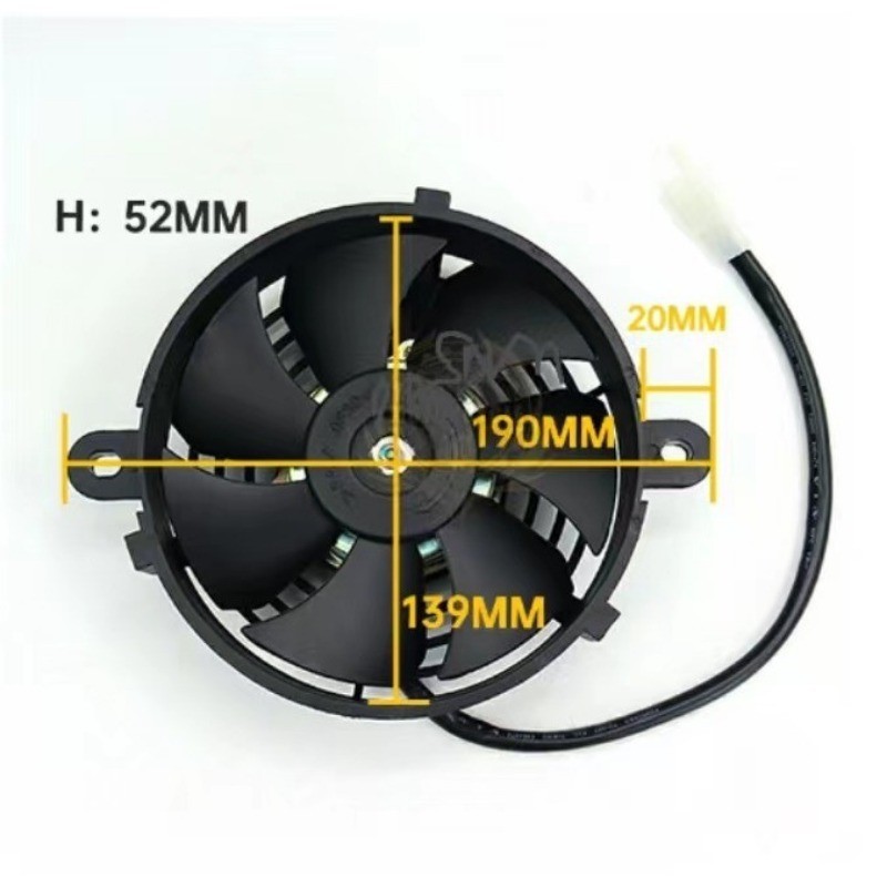 Motorcycle Cooling Fan Motorcycle Radiator Fan Oil Cooler Fan Universal ...