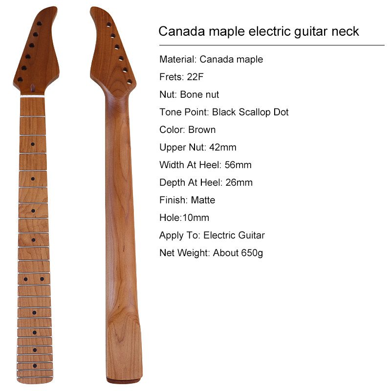 1 Piece Suhr Style Electric Guitar Neck Roasted Maple 22 Frets Guitar ...
