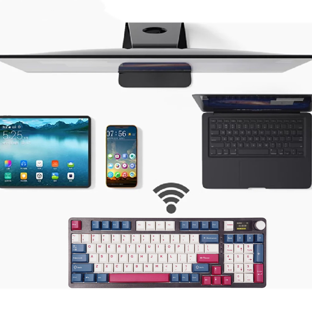 Mathew Tech KC98 Pro Three Mode Mechanical Keyboard 98% Layout RGB ...