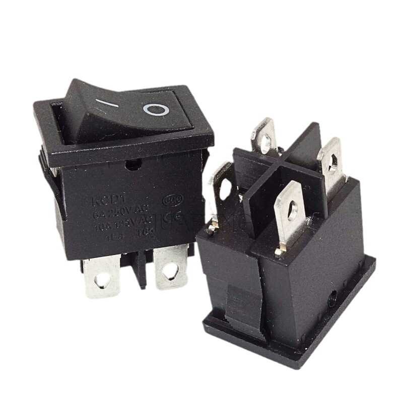 D1-104 black boat shaped switch with four legs and two gears, single ...