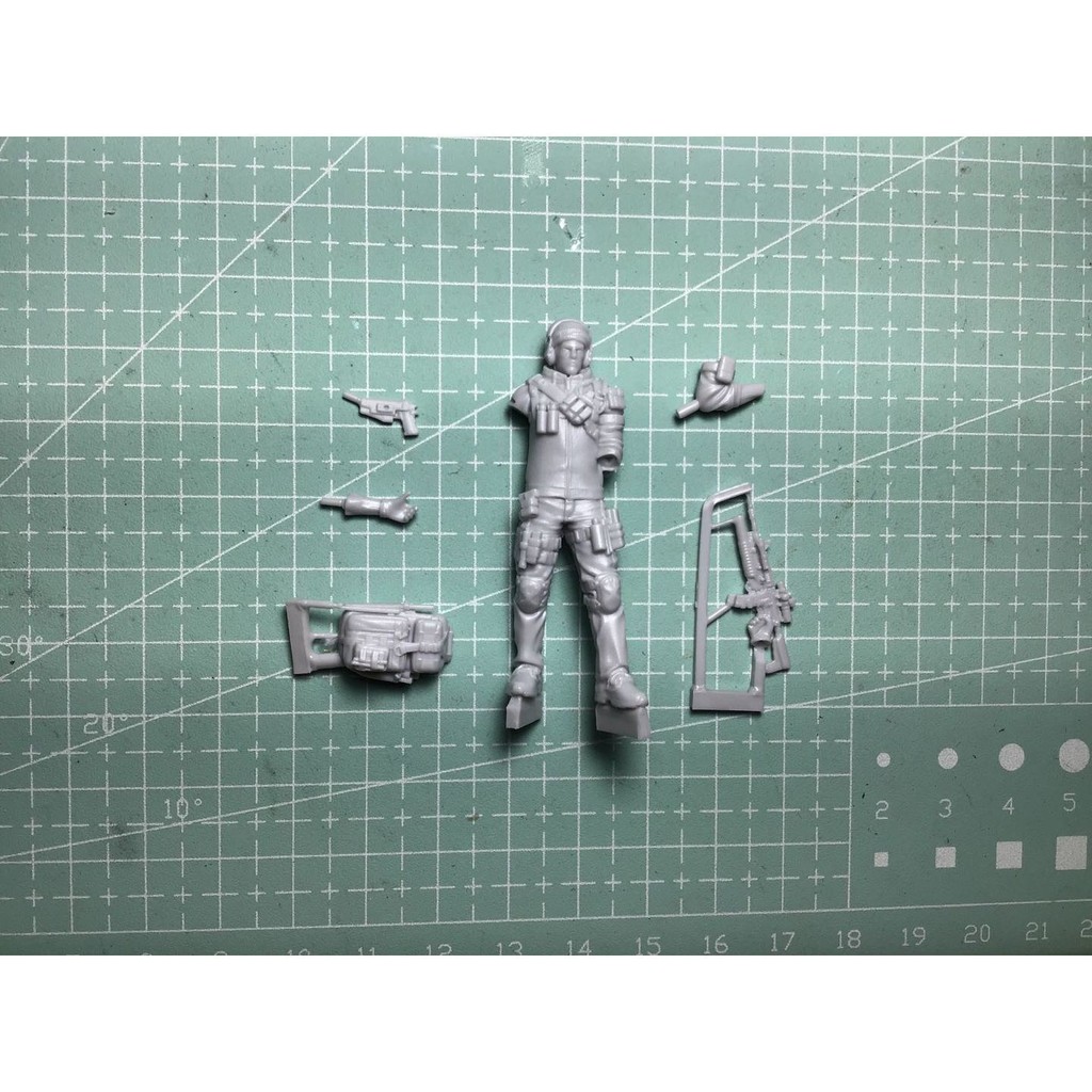 D6 White Model GK 1/35 Modern Soldier Resin Model White Model F353 ...