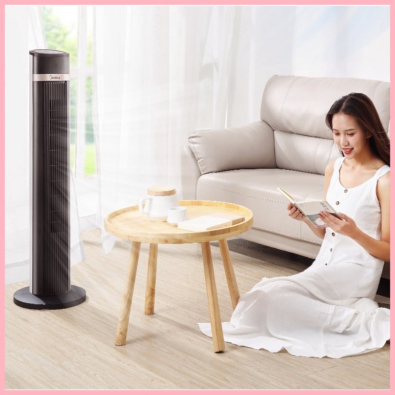 ∇ [1 years warranty] Midea remote control tower fan, leafless floor fan ...