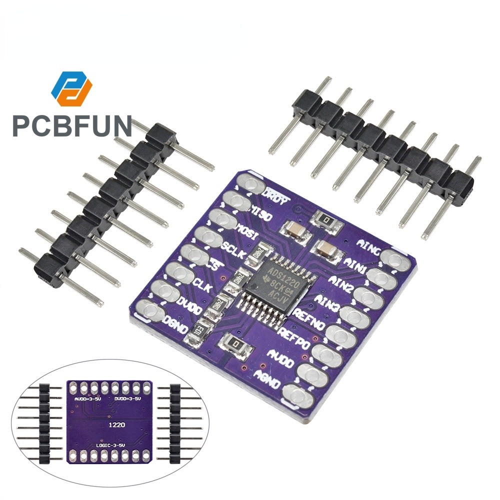 Pcbfun Cjmcu1220 Ads1220 Adc Spi Low Power 24-Bit A D Analog To Digital ...