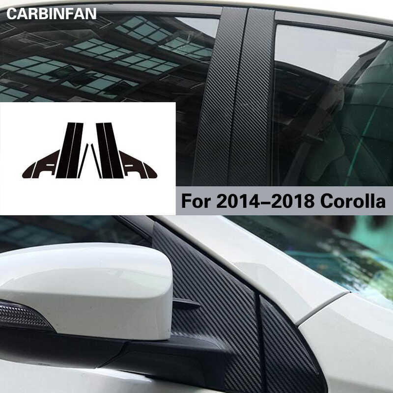 Car b carbon fiber sticker Window ABC Column Pillar exterior - Sticker ...