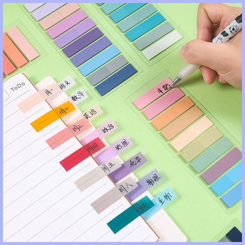 7400 Sheets Transparent Sticky Notes Self-Adhesive BookMarker ...