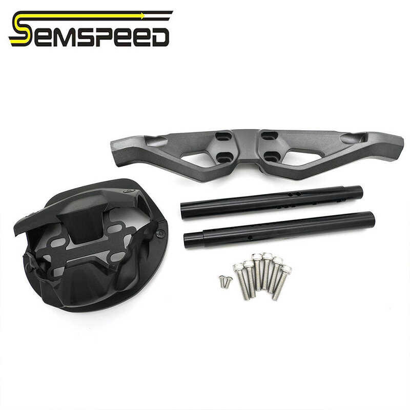 Motorcycle SEMSPEED CNC Handlebar Riser Handle Bar Fork Clip Ons Mount Bracket Para Sa Yamaha ...