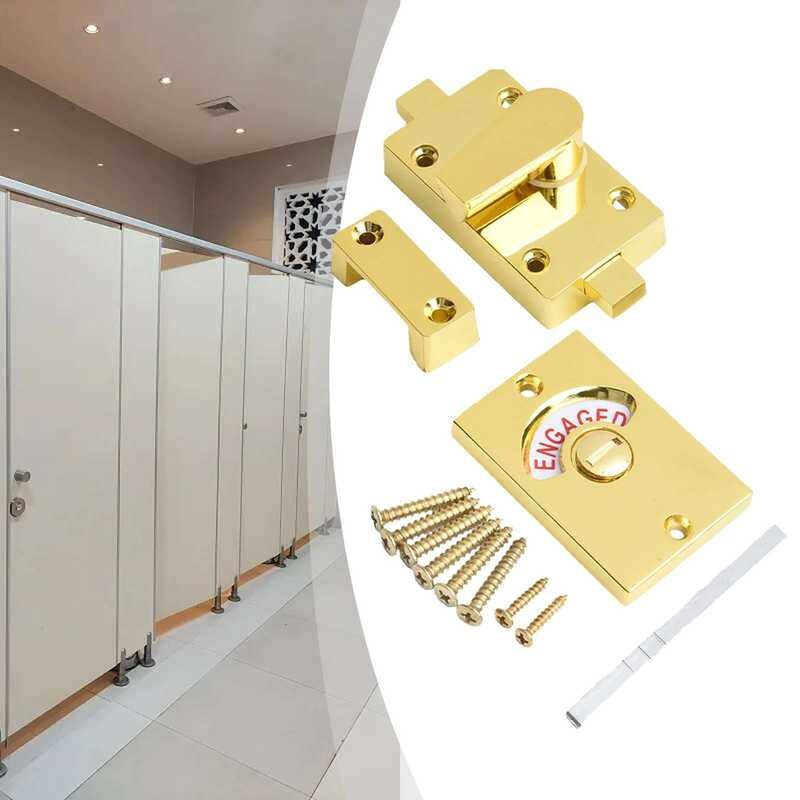 19 2 Toilet Indior Bolt Vacant Engaged Bathroom Privacy WC Door Lock ...