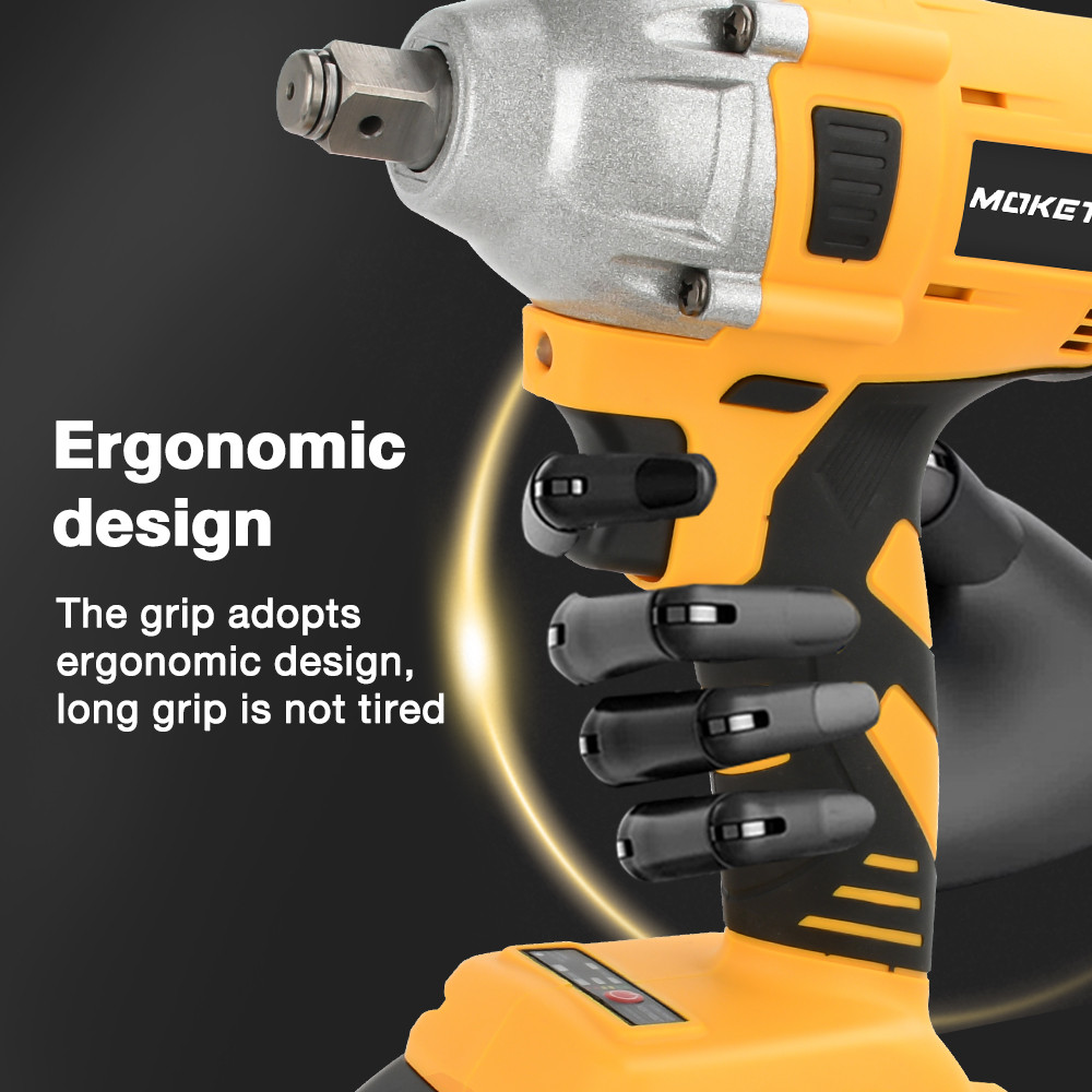 MOKETA Cordless Impact Wrench Power Impact Wrench Impact Gun Impact ...