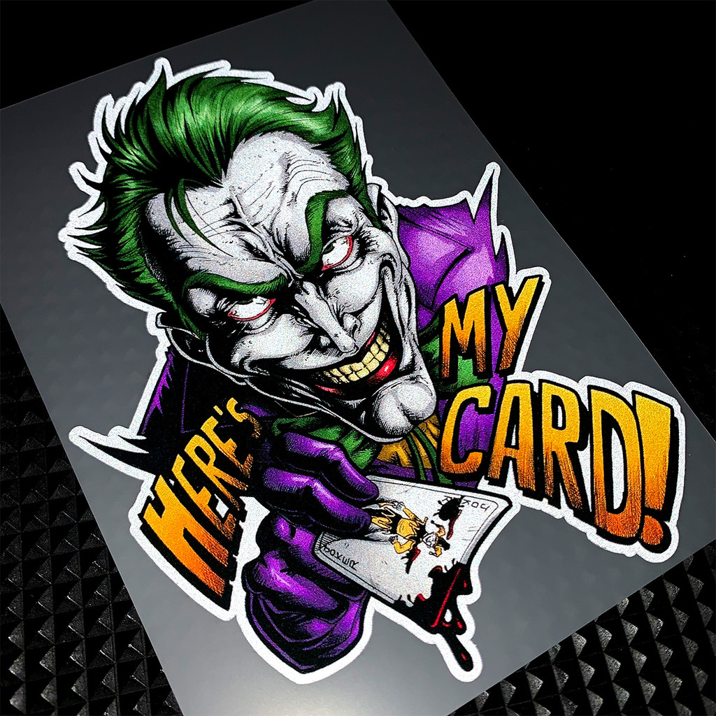 Joker Clown Car Sticker Why So Serious? Car Window Reflective ...