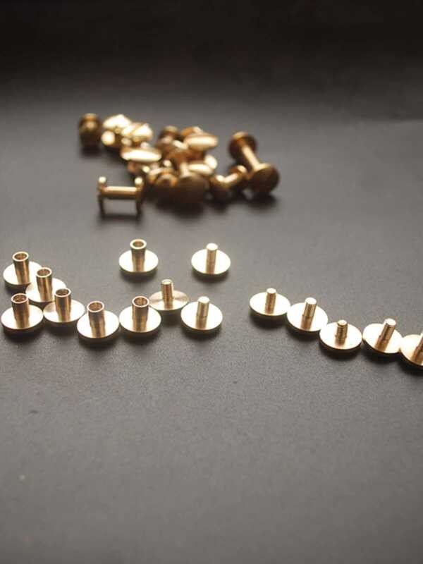100 sets of rivets shaped like tanning for a full bag of copper screw ...