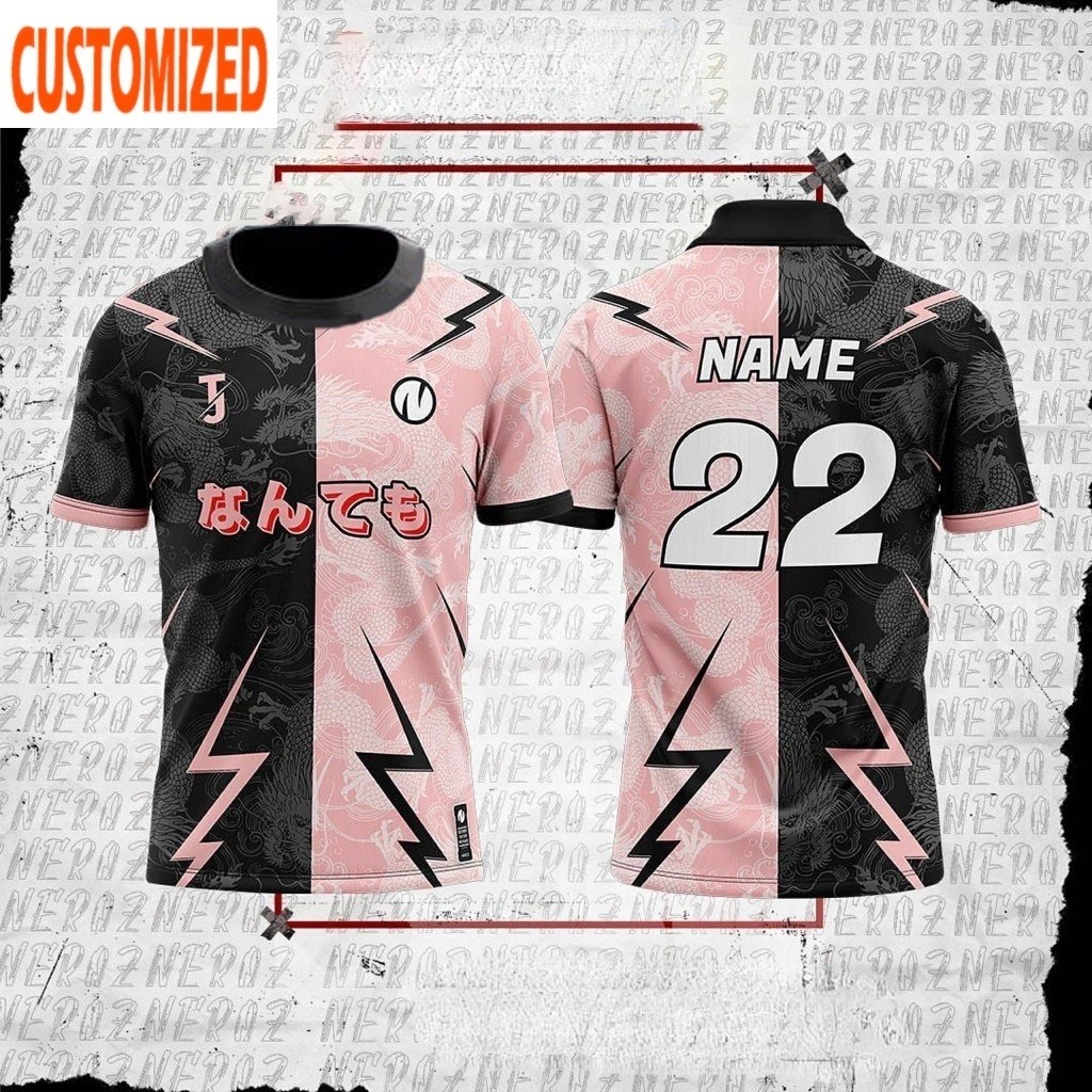 Jersey Custom Name Number Viral Jersey Custom Name Collar Retro Rolling ...
