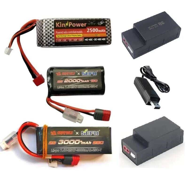 2S/3S 7.4V/11.1V 1050/2000/2500/3000mAh Lipo Battery/USB For MJX Hyper ...