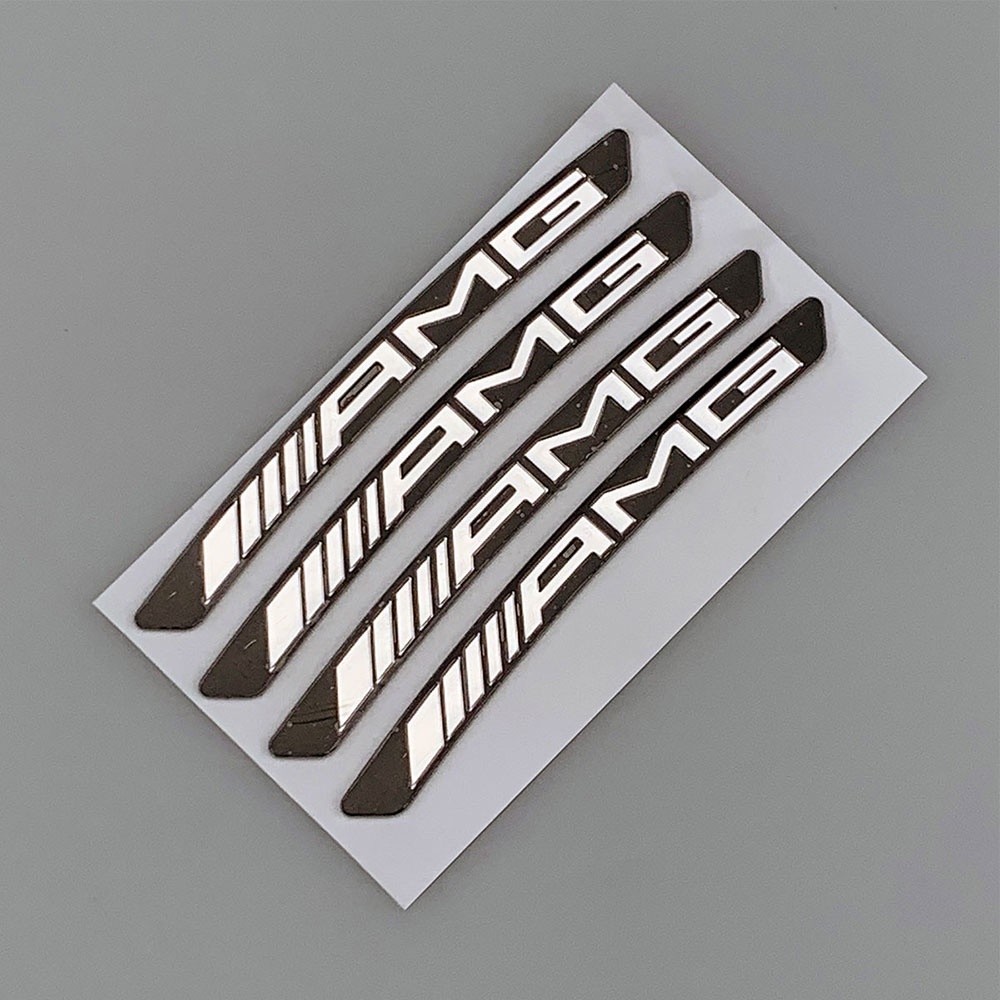 Benz AMG 3D Metal Wheel Hub Emblem Car Mags Rim Modified Sticker for ...