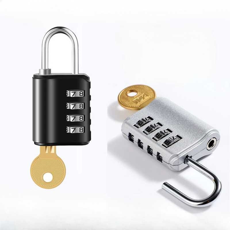 2Pcs Zinc Alloy 4 Digit Combination Lock Na May Key Dual Channel ...