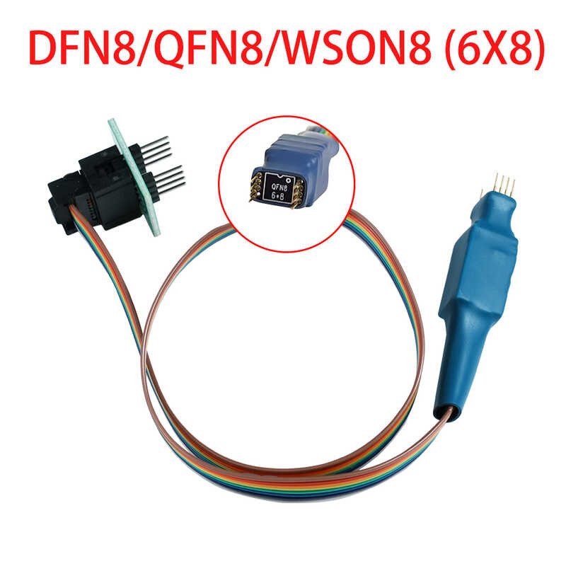 6*8 Qfn8 Dfn8 Wson8 Chip Probe Read / Write Burning Test Adapter Socket ...