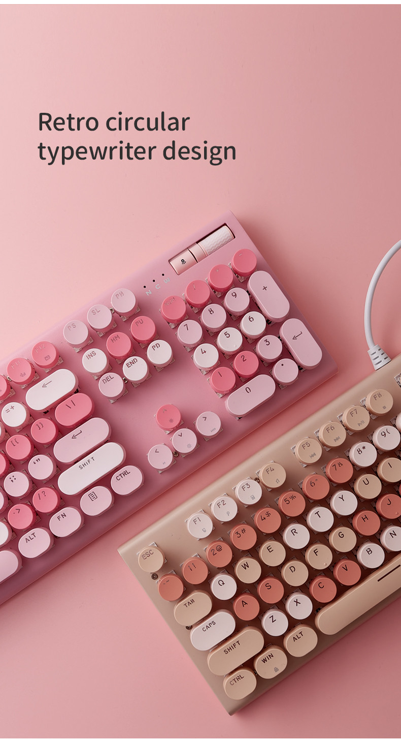 MOFii GEEZER G5 Wired Illuminated Personalized Mechanical Keyboard with ...