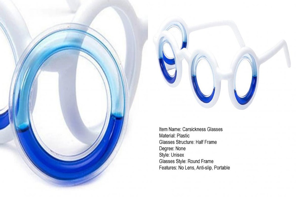 [AM] Travel-friendly Nausea Relief Glasses Anti-motion Sickness Glasses ...