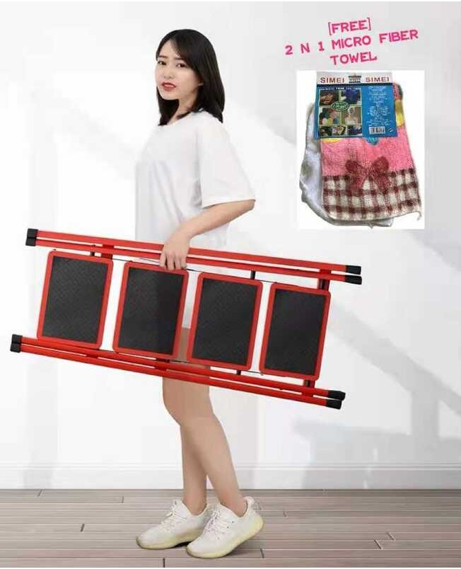 4 MINI STEPS FOLDING LADDER Multi-Purpose ENGINEERING LADDER INDOOR ...