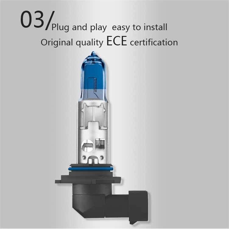 Cool Blue Advance H1 H3 H4 H7 H9 H11 HB3 HB4 12V 5000K Car Halogen ...