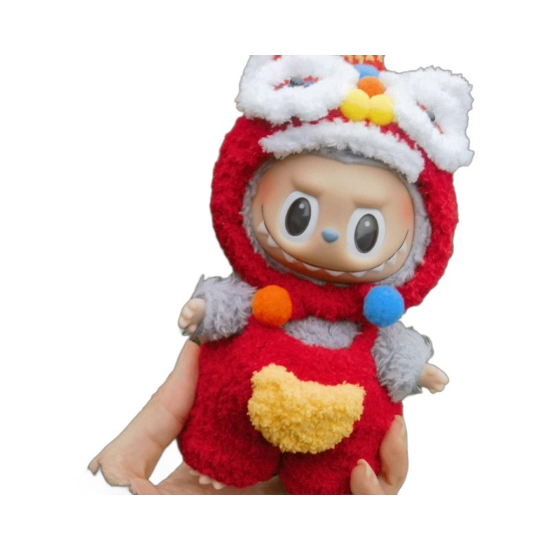 17cm Labubu Clothes Labubu Macaron Vinyl Doll POP MART Doll Clothes ...