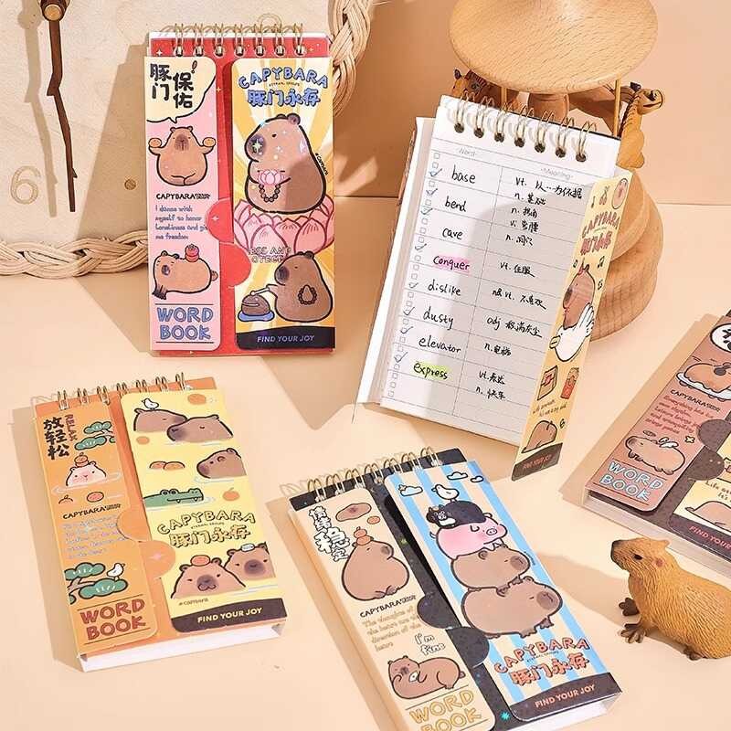 Pcs/Lot 8 Creative Capybara Coil Notebook Cute Portable Note Word Book ...