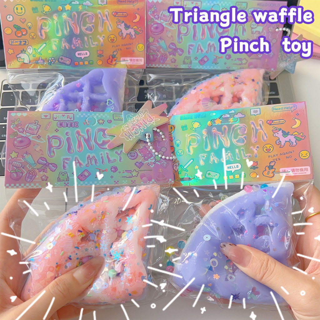 Cute TPR Slow Bounce Dopamine Egg Yolk Rice Ball Squeezing Toy ...