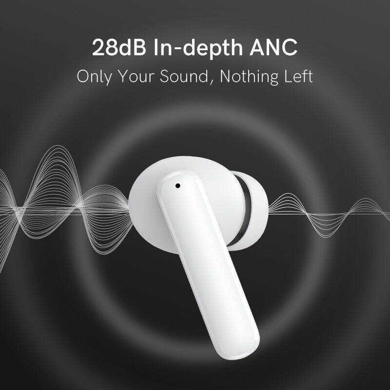 T13anc QCY Wireless Earphone TWS Bluetooth 5.3 Headphone Active Noise Cancellation Earbuds In ...