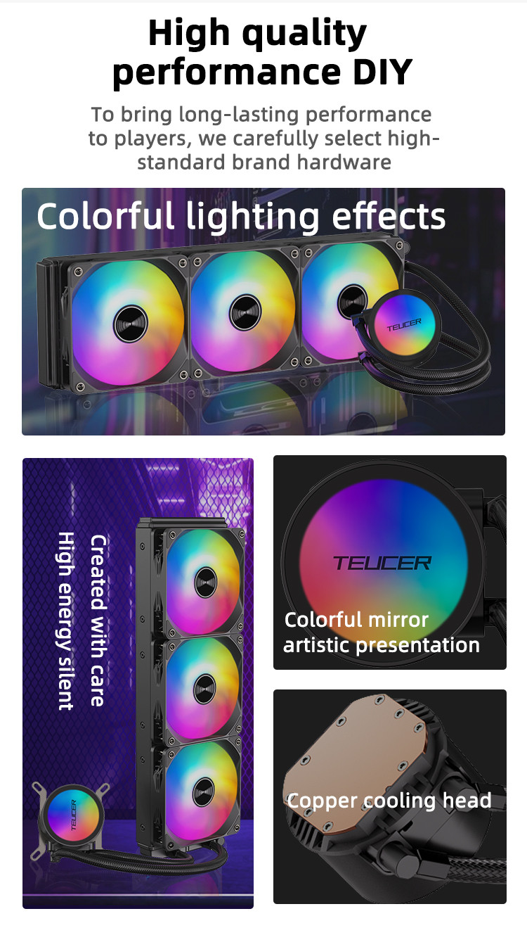 TEUCER AF-S360 CPU Water Cooling Cooler, LGA 2011 V3 X99 Motherboard ...