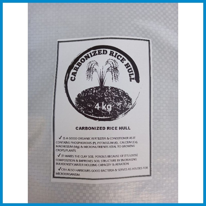 1 Sack Carbonized Rice Hull 4 kg | Shopee Philippines