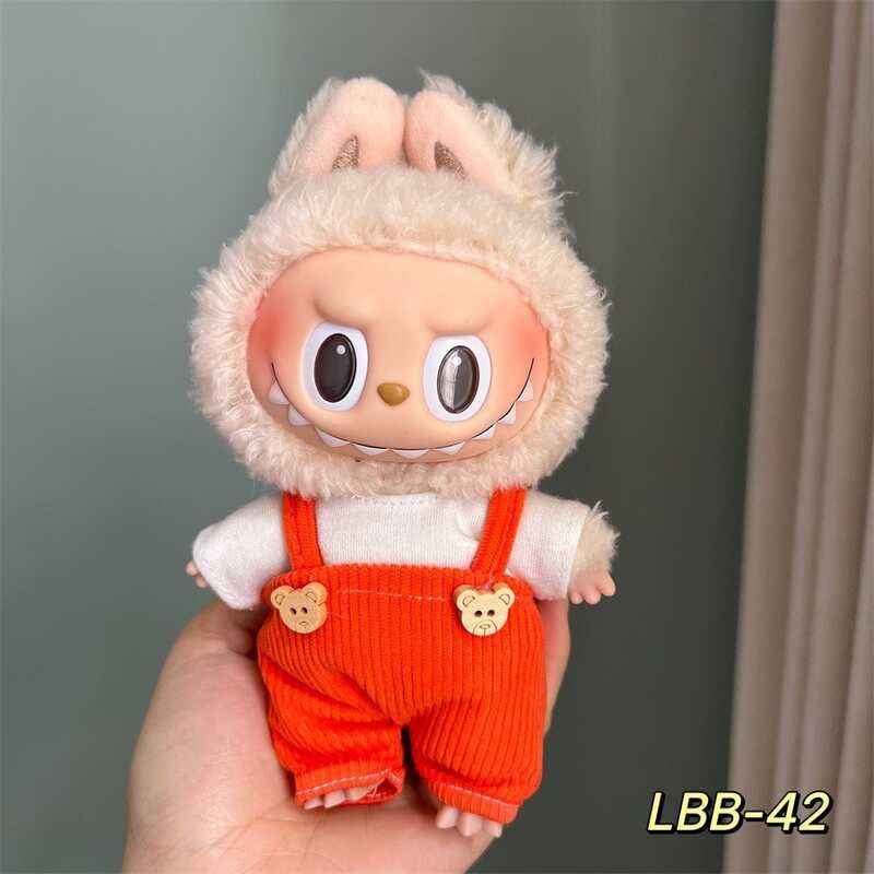 Labubu17cm Baby Clothes Blind Box Macaron Labubu Cloth Vinyl Outer Bag Bubble Mart Doll Clothes ...