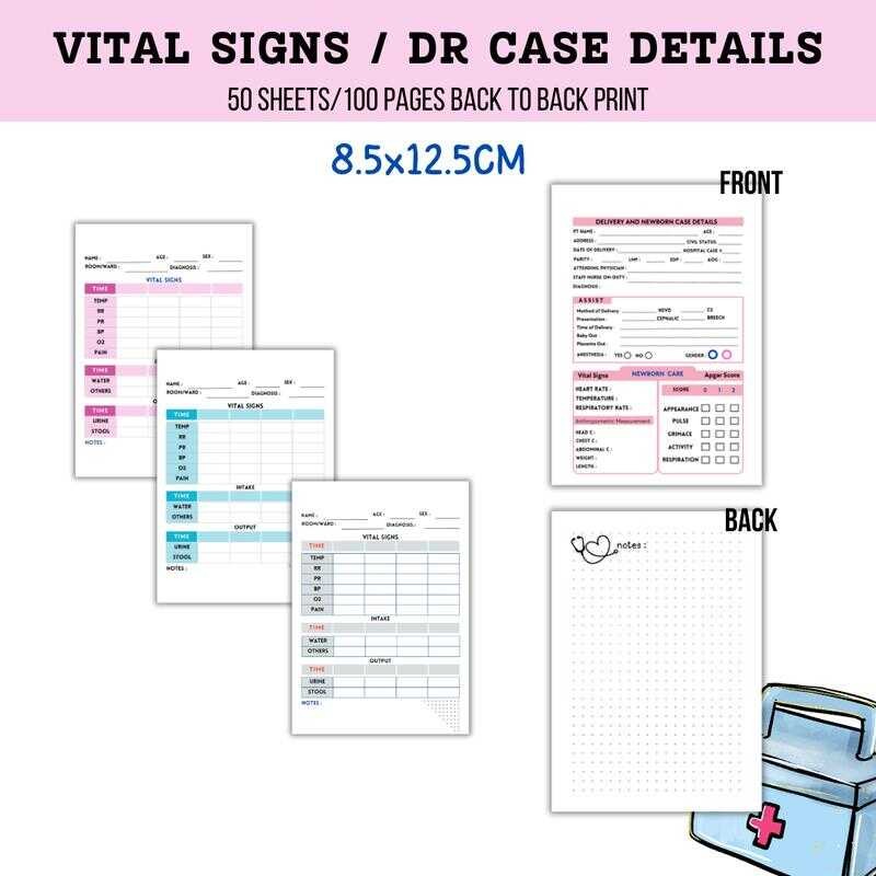 Student Nurse Duty Notes VITAL SIGNS / DELIVERY & NEWBORN CASE DETAILS ...