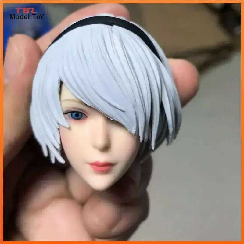 Tbleague 1/6 Scale Sexy Nier:Automata Head Sculpt Set026 Cosplay 2B ...