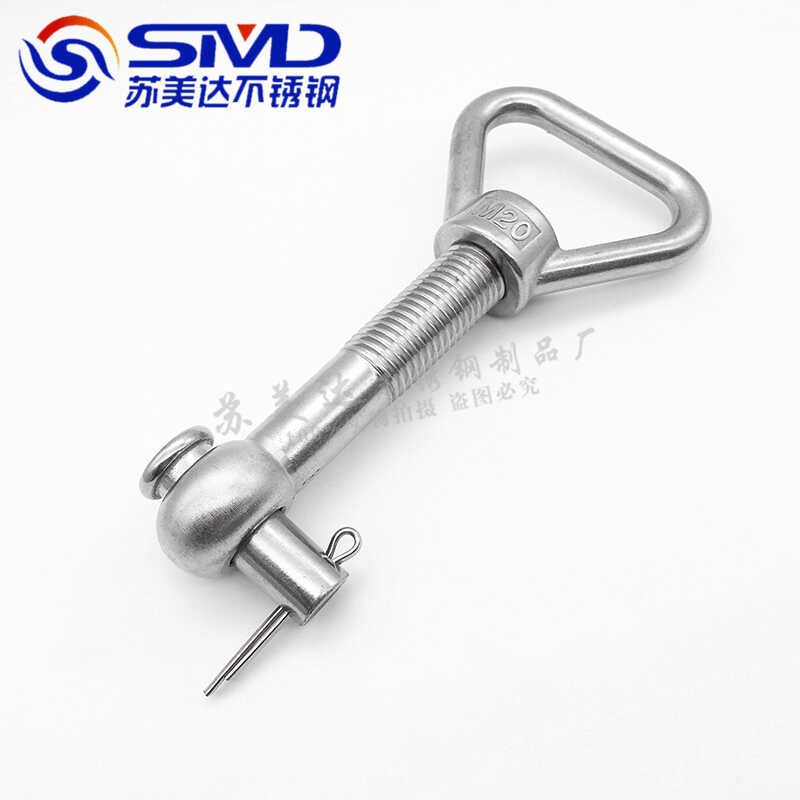 304 stainless steel articulated bolt+triangular nut articulated screw ...