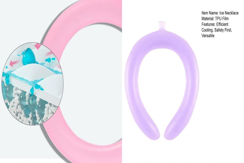 Han Cooling Neck Wrap Ice Necklace Cooling Tool Stay Cool in Hot ...