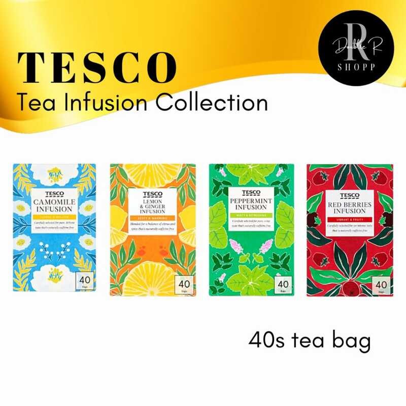 Tesco Infusion 40S Tea Bag [Camomile, Lemon & Ginger, Red Berries And ...