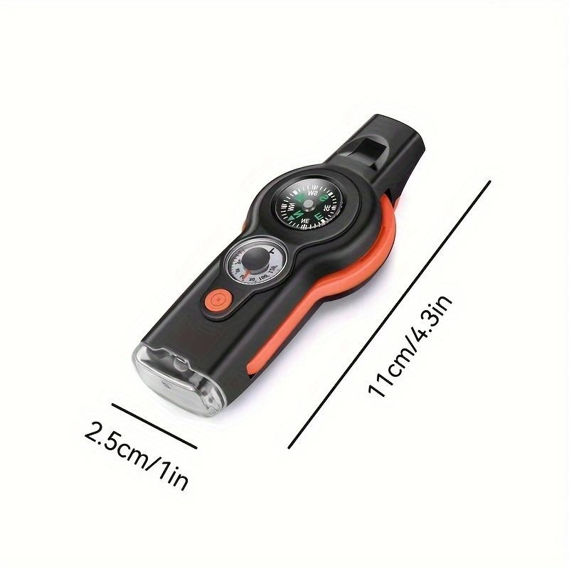 7-in-1 Survival Multi-Tool Whistle ABS Outdoor Safety Whistle with ...