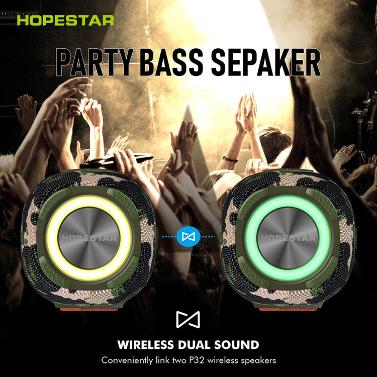 HOPESTAR P32 20W High power Boombox Speakers Portable bluetooth super ...