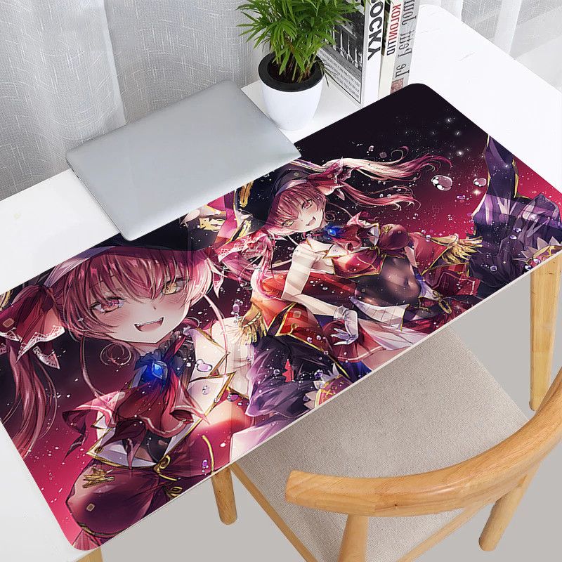 Houshou Marine Hololive Mouse Pad PC Kawaii Gaming Mousepad Large Anime ...