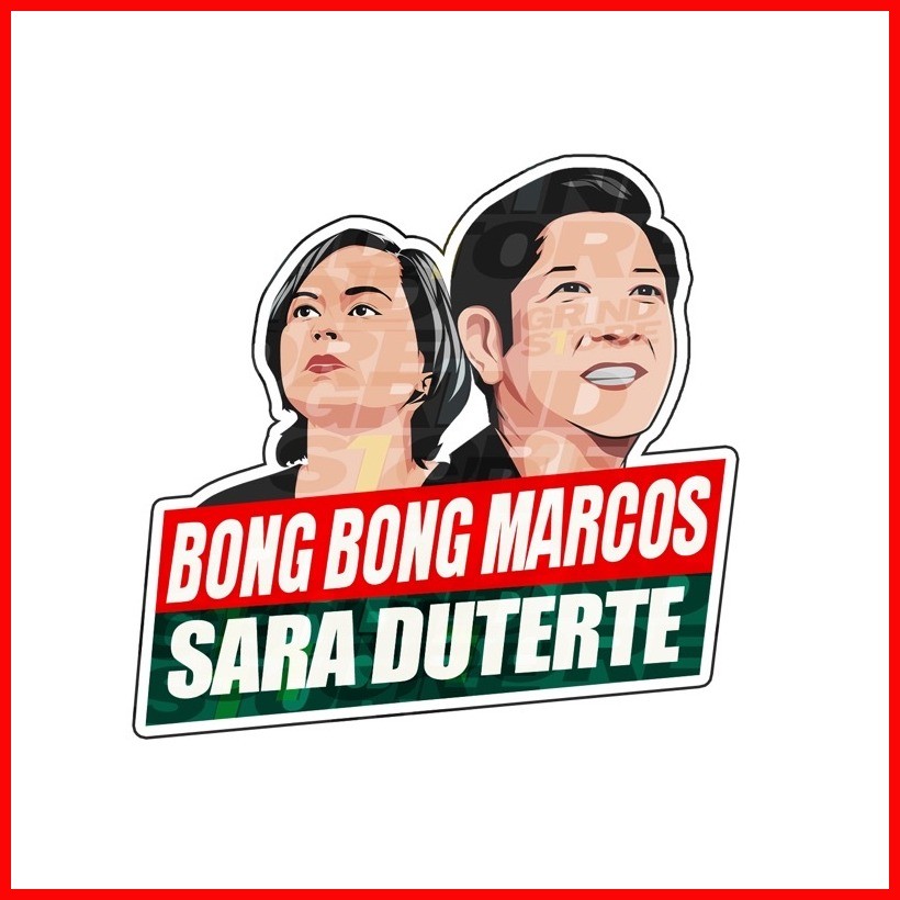 ⊙ § BBM Sara duterte marcos car sticker | Shopee Philippines