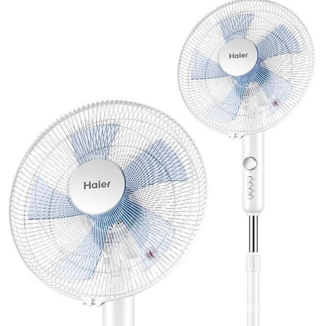 Haier Electric Fan Floor Fan Household Turning Page Shaking Head ...